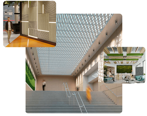 Baffle Clouds | Acoustic Panels | EzoBord
